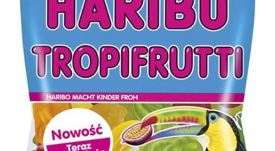 Tropikalne żelki Haribo o smaku marakui