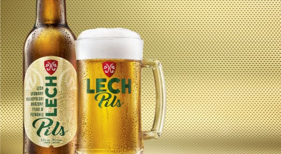 Lech Pils z nowym opakowaniem i etykietą