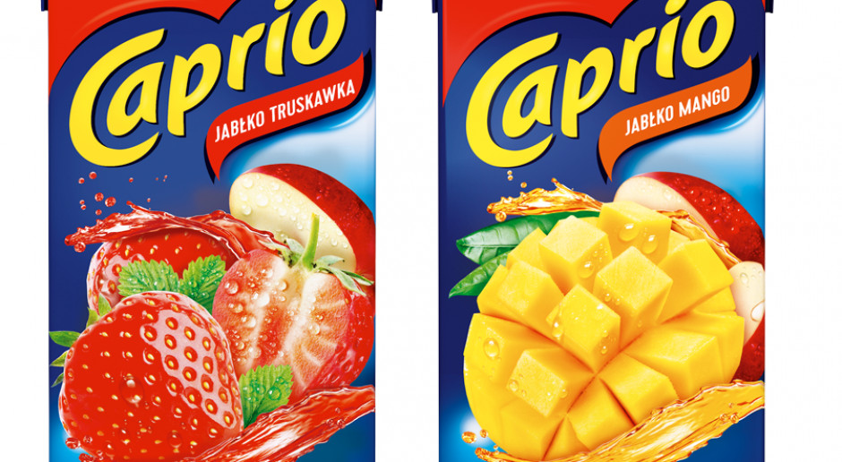 Nowe smaki soków Caprio w odświeżonych opakowaniach