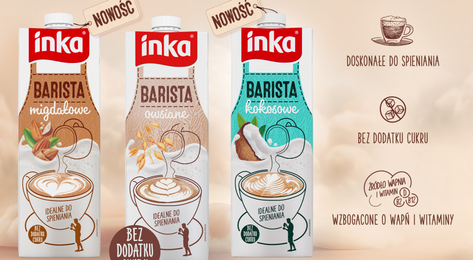 Inka wprowadza nowe smaki napojów roślinnych Barista