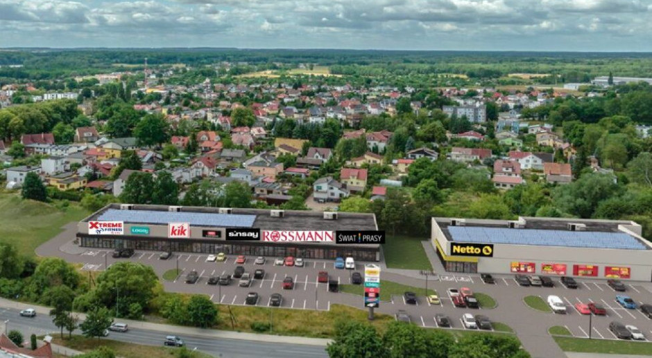 Nowe centrum handlowe, a w nim Netto, Rossmann, sklepy KiK i Sinsay