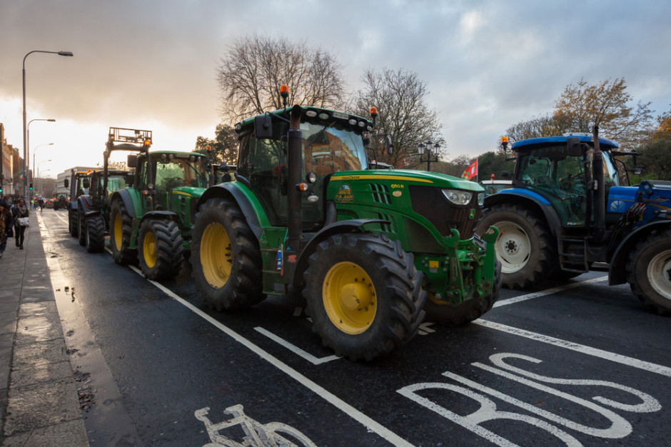 W Irlandii trwa ogólnokrajowy protest rolników. Chodzi o umowę UE-Mercosur